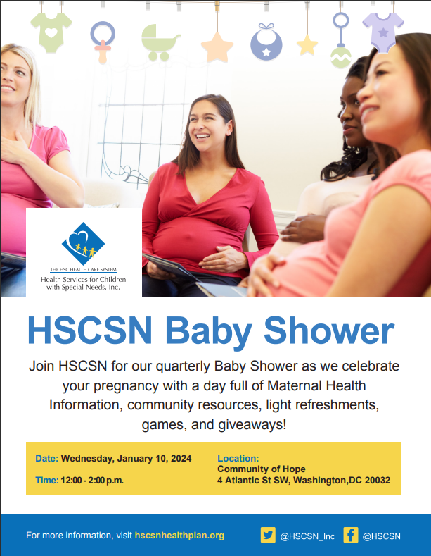 Baby & Me Program: Baby Shower Training | Health Services for Children with Special Needs, Inc ...